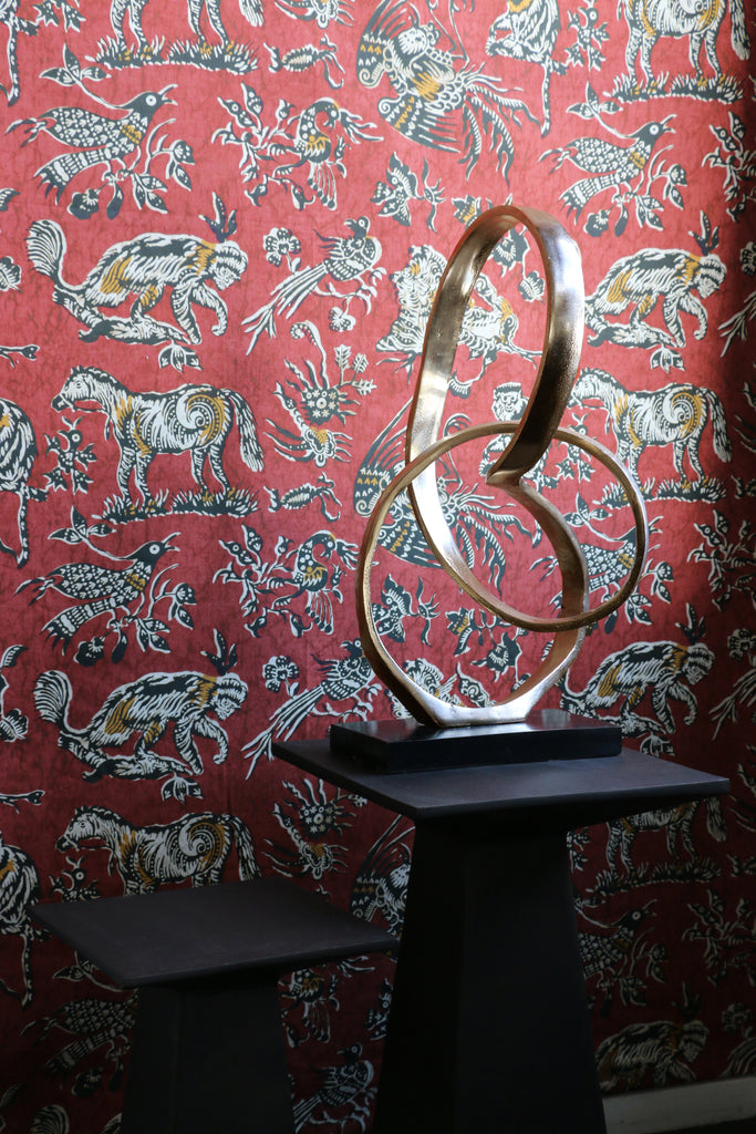 Infinity Sculpture in Antique Brass | Leopold Hall