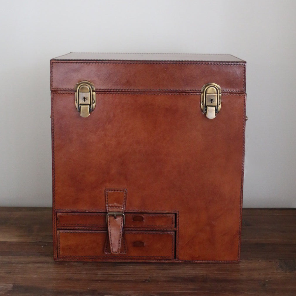Oxford Leather Picnic Bar Box | Leopold Hall